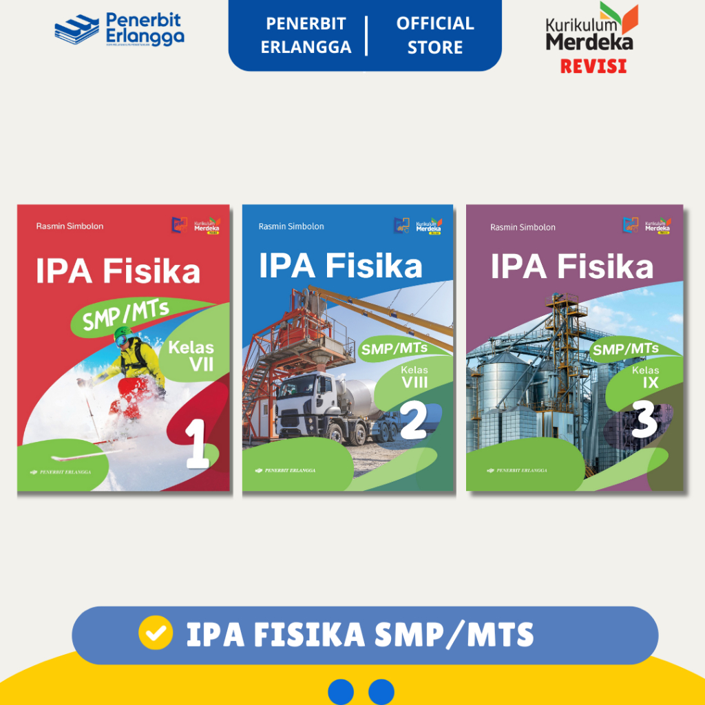 Jual [Erlangga Official] Ipa Fisika Revisi Smp/Mts Kelas 7 8 9 Full ...
