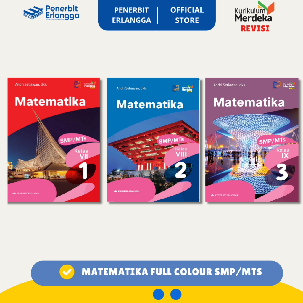 Jual [Erlangga Official] Matematika Revisi Smp/mts Kelas 7 8 9 Kurikulum Merdeka | Shopee Indonesia