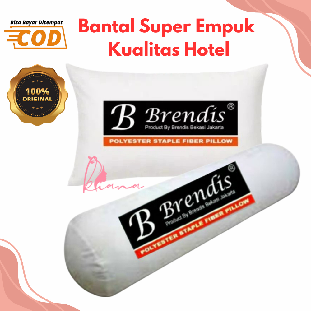 Jual Bantal Tidur Kepala Guling Brendis Original 100% Super Empuk Silikon Grade A Hotel ...