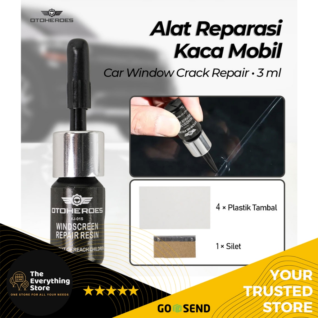 Jual Cairan Perbaikan Kaca Mobil Retak Car Glass Crack Repair Resin Lem ...
