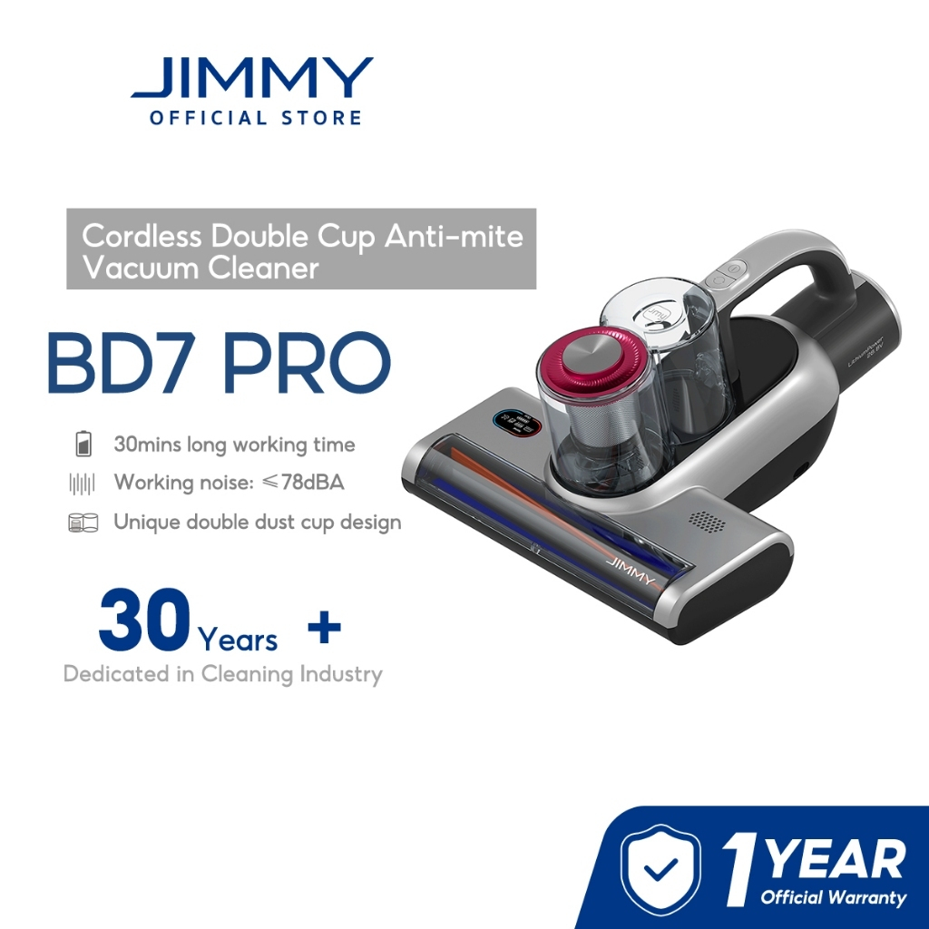 Jual JIMMY BD7 Pro Cordless Double Cup Anti Dust Mite Remover UV Vacuum ...