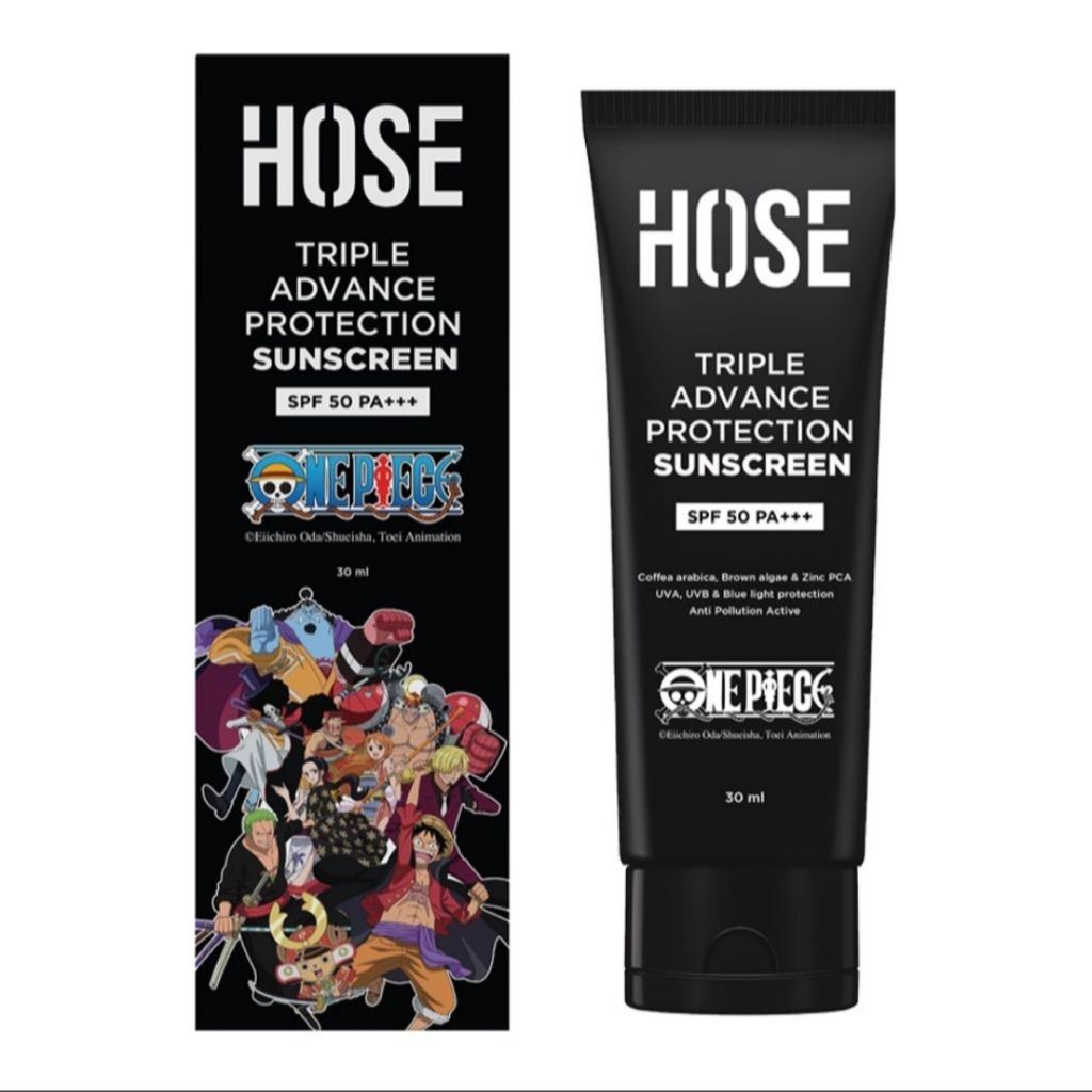 Jual Hose x One Piece Sunscreen Wajah Pria SPF 50ml | Shopee Indonesia