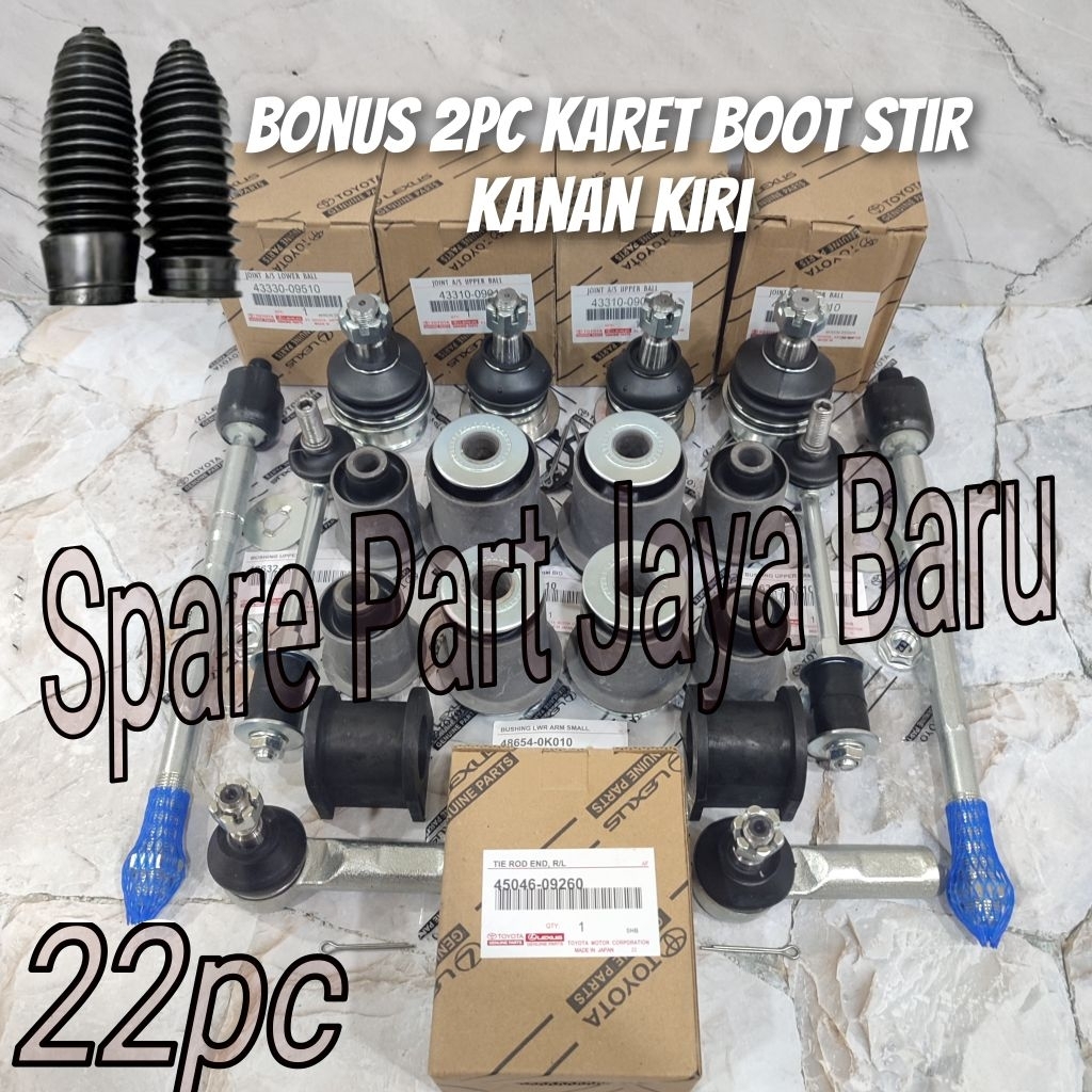 Jual Paketan Kaki Kaki Tie Rod Rack End Link Stabilizer Karet Stabil ...