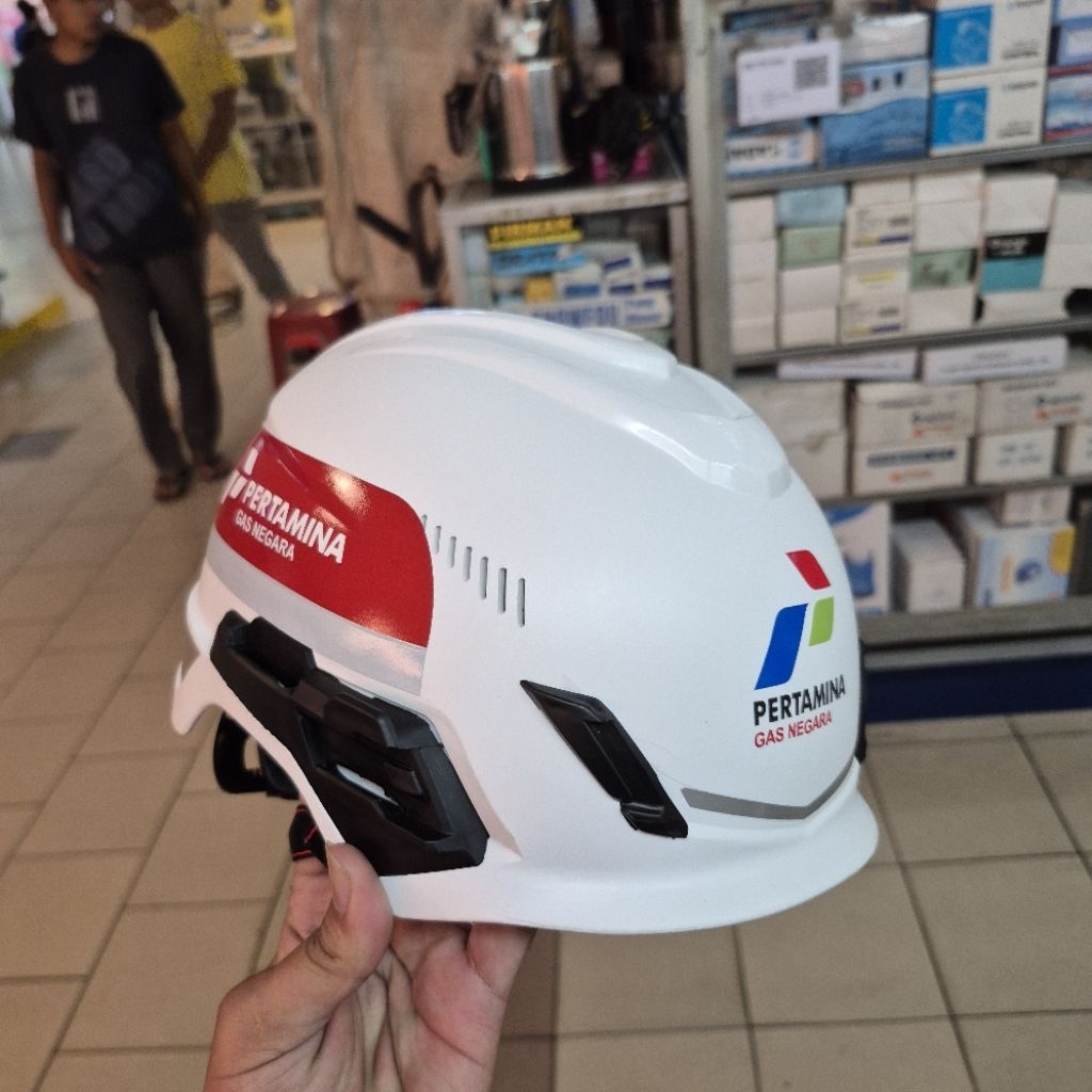 Jual Helm Safety MSA Climbing H1 Trivent Pertamina / Safety Helmet ...