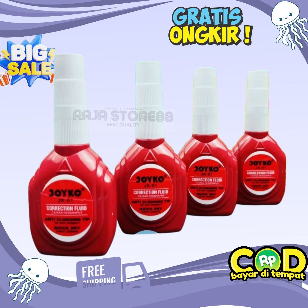 Jual Tipex Cair JOYKO Correction Fluid JK -01 (12 Pcs) | Shopee Indonesia