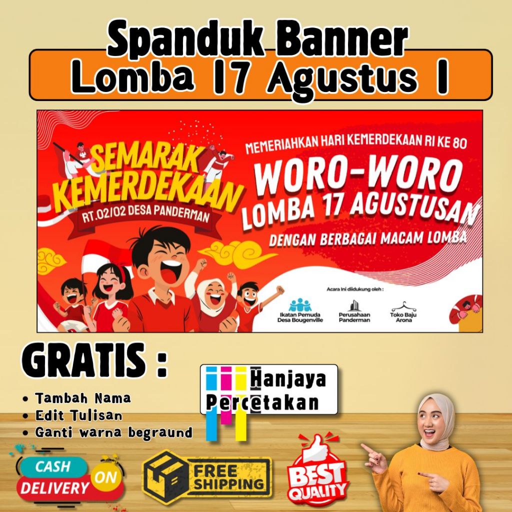 Jual BANNER AGUSTUSAN MERAH PUTIH | BANNER HUT RI | UMBUL - UMBUL ...