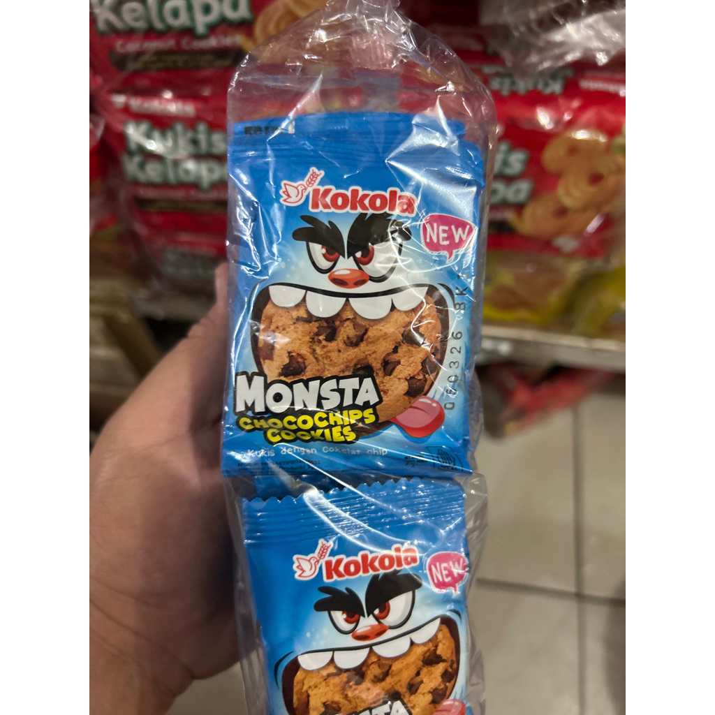 Jual Kokola Monsta choco chips 20x7gram | Shopee Indonesia