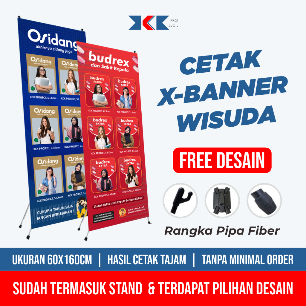 Jual PAKET X BANNER WISUDA FREE DESAIN / STANDING BANNER 1 HARI JADI ...