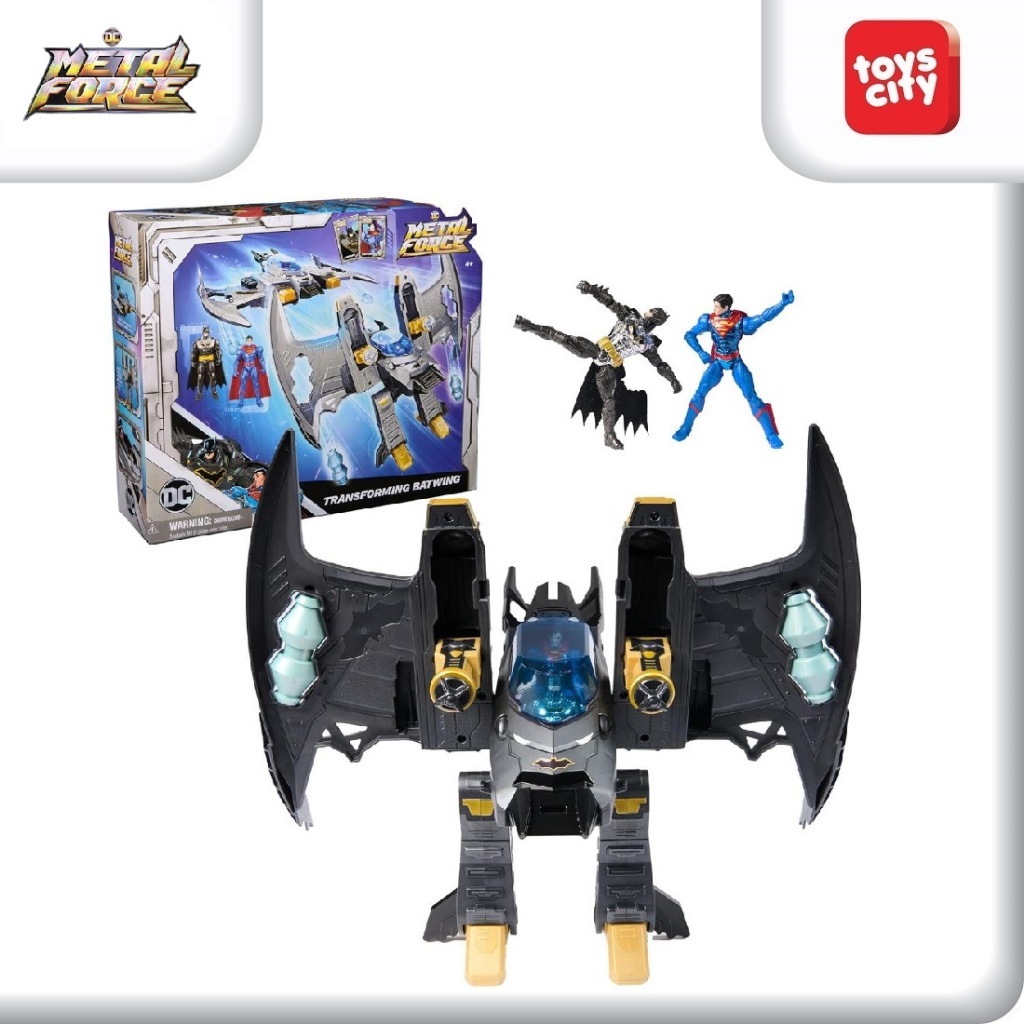 Jual Metal Force Transforming Batwing, 2-in-1 Playset, Includes Batman ...