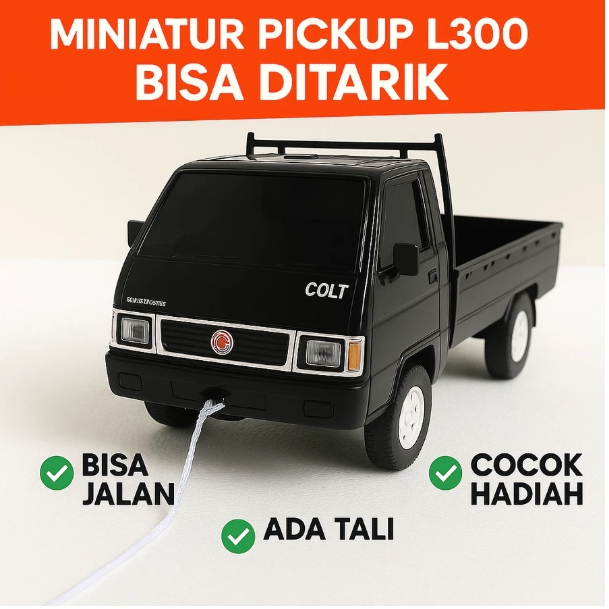 Jual WTBS Mainan Mobil Pickup L300 Colt Bisa Ditarik – Miniatur Anak ...