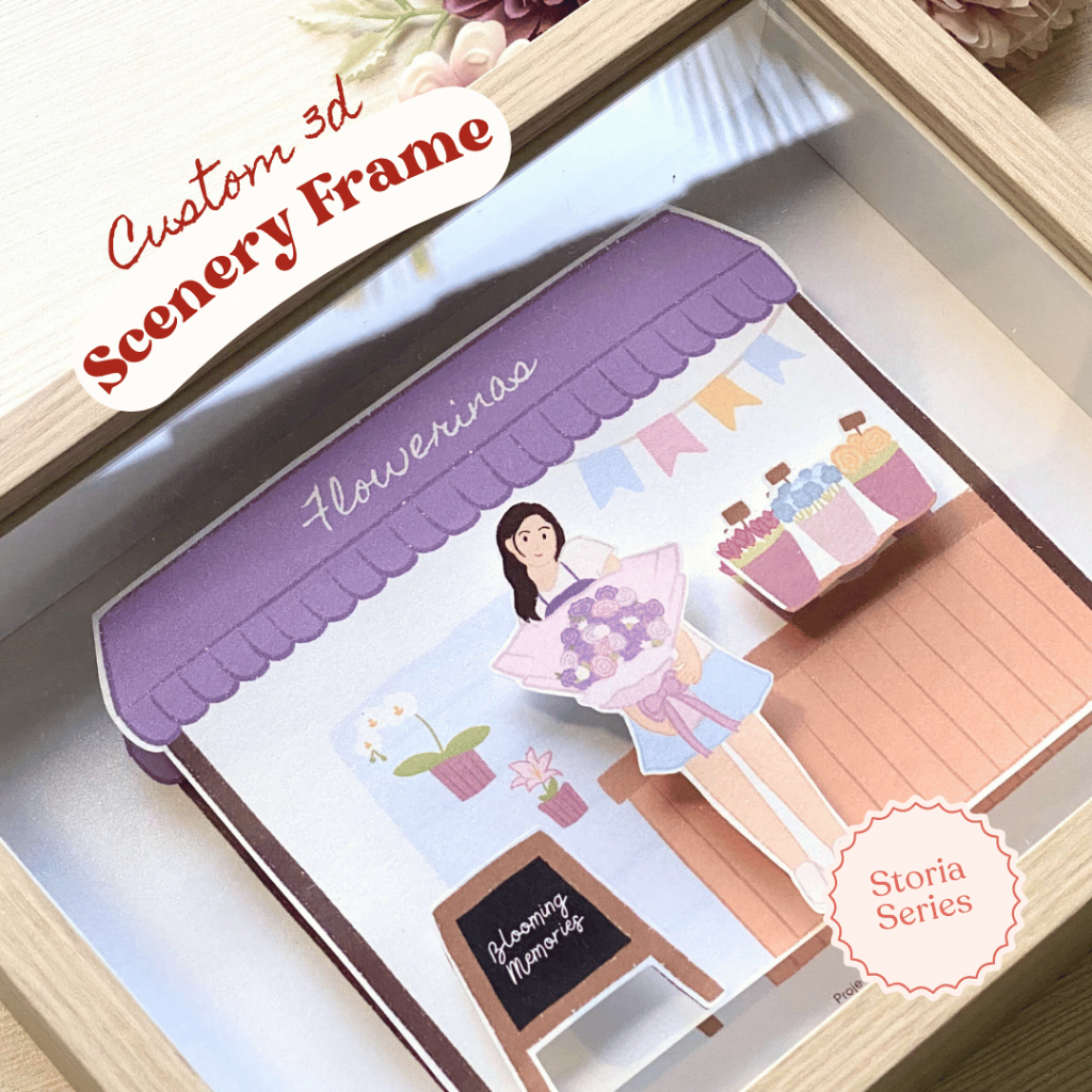 Jual [Scenery Frame] Custom Illustration with Scenery Frame - Storia ...