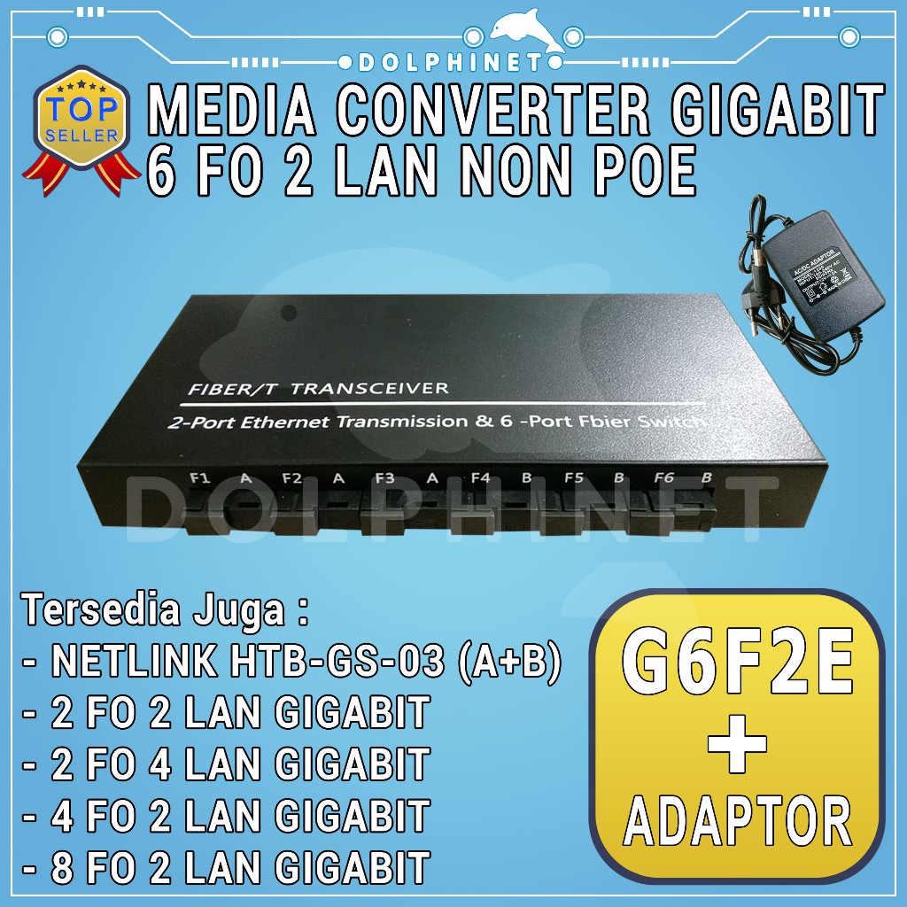 Jual Gigabit 6F2E Media Converter 6 FO 2 LAN 6 SC 2 RJ45 Gigabit 1000 Mbps Switch Fiber Optic ...