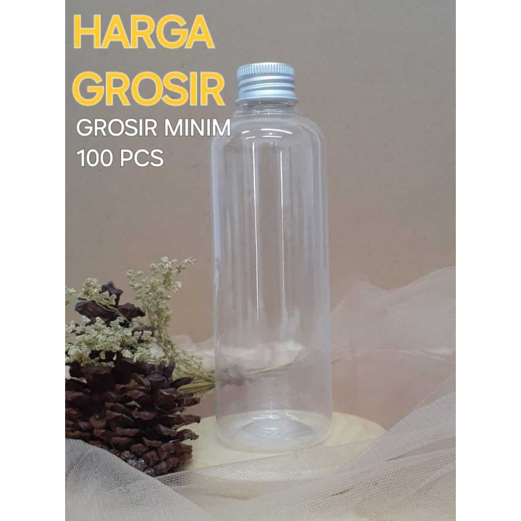 Jual Botol Plastik PET 250ml BR Bening Tutup Ulir - GROSIR 100 PCS | Shopee Indonesia