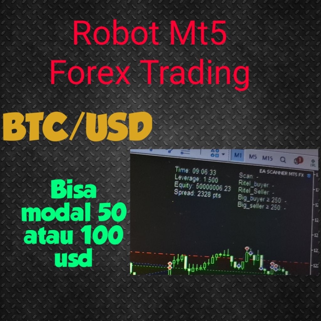 Jual Robot BTCUSD EA SCANNER MT5 bisa juga xauusd dan all pair cryto ...