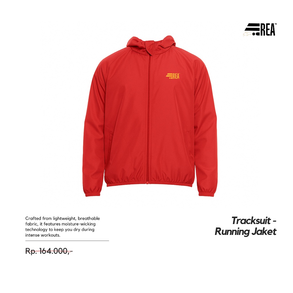 Jual REA ACTIVEWEAR - Jaket Running Pouch Parasut | Shopee Indonesia