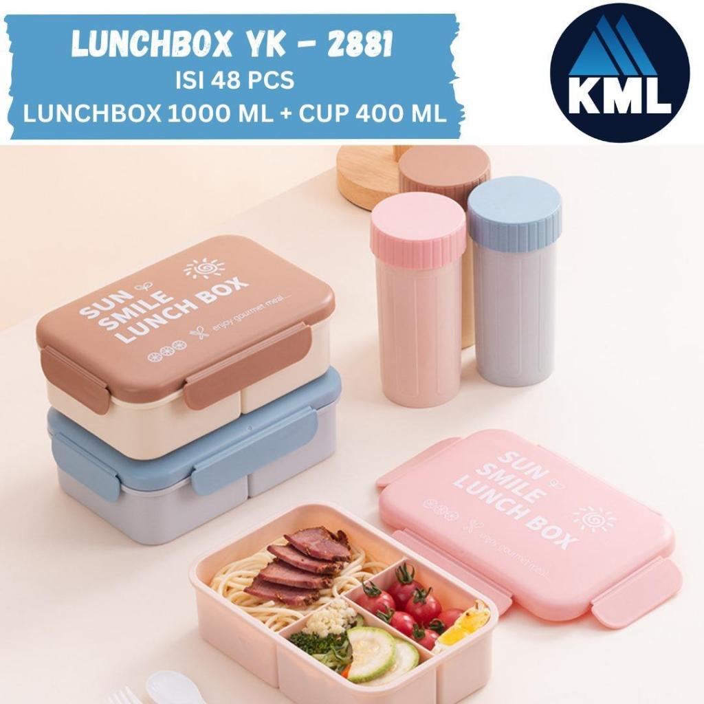 Jual KOTAK MAKAN// Lunch Box SUN SMILE SATU SET 1000ML+400ML | Shopee ...