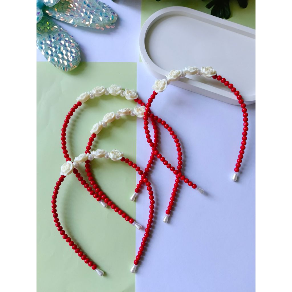 Jual Bando Mawar Merah Putih / Bando Edisi Kemerdekaan Mawar Merah ...