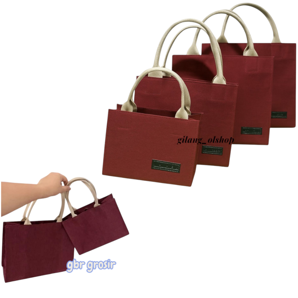 Jual Tas DENIM PENDEK - Tas Bekal Lunch Bag Hamper | Shopee Indonesia