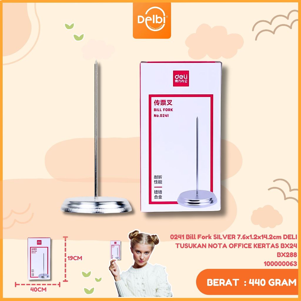 Jual Deli Tusukan Bill / Tusukan Nota Bon Kwitansi / Tusukan Kertas ...