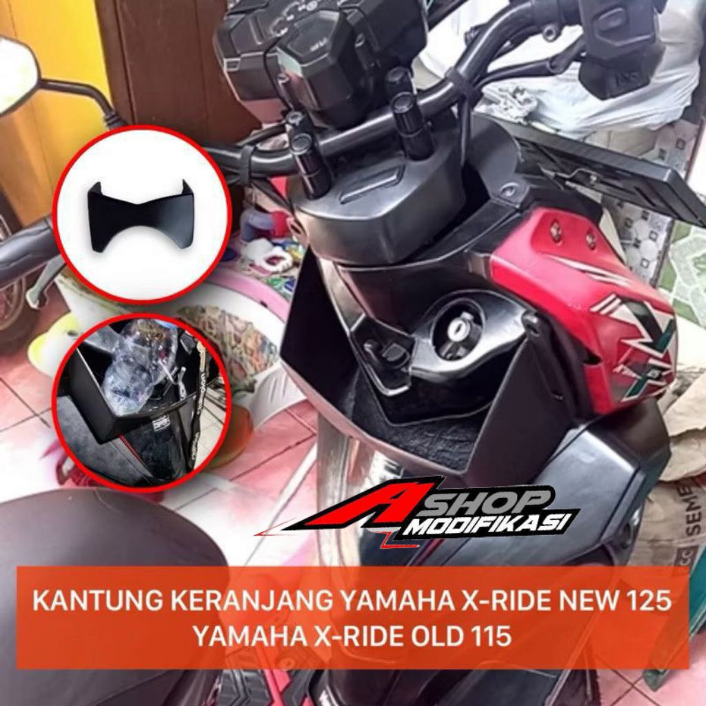 Jual Aksesoris Yamaha Xride Keranjang Xride New 125 Side pocket X-ride ...