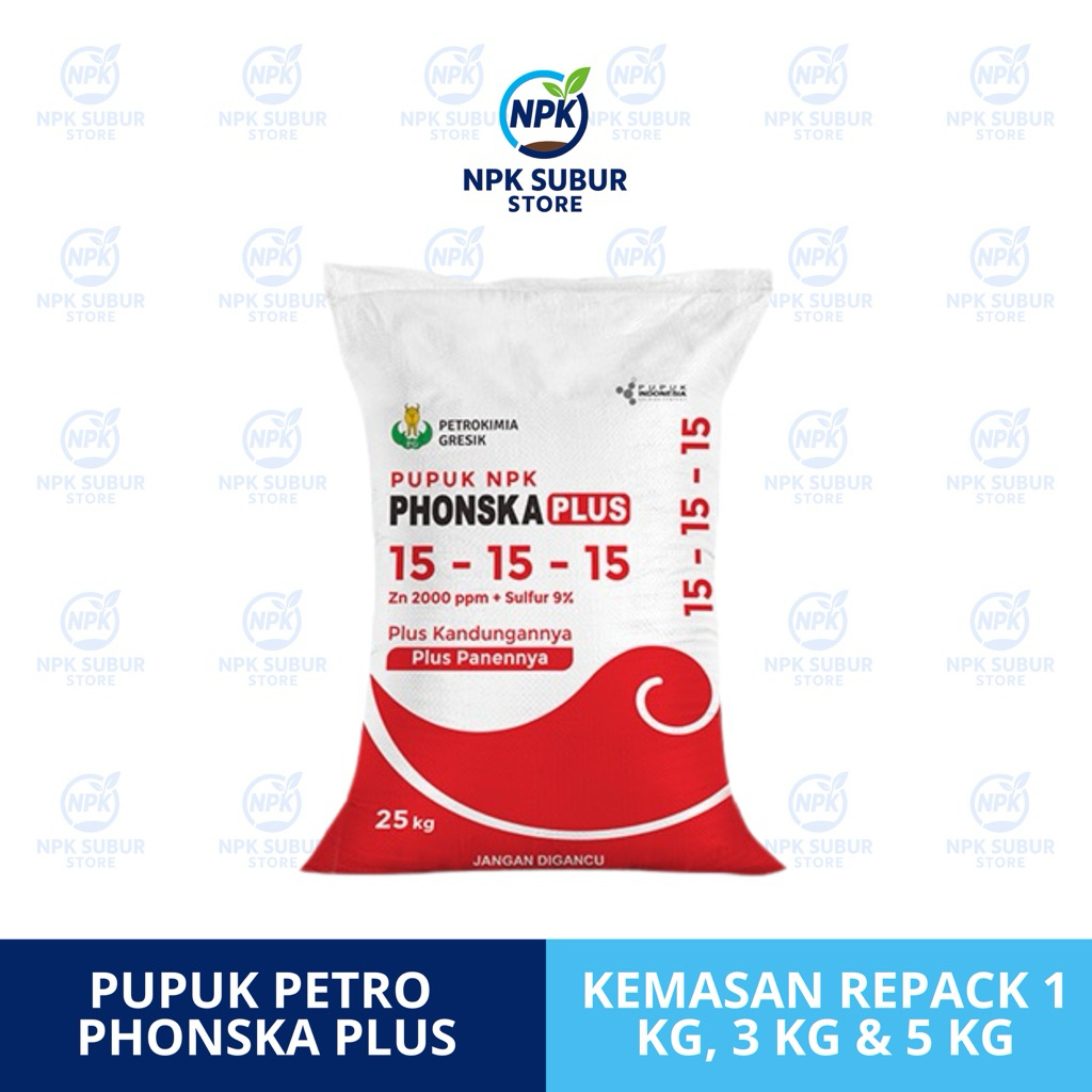 Jual PUPUK NPK PHONSKA PLUS 15 15 15 Repack 1 KG | Shopee Indonesia