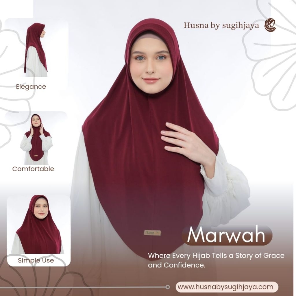 Jual PET MARWAH DEWASA jilbab/bergo/hijab instan HUSNA ORI | Shopee ...