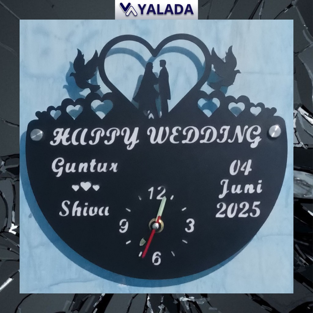 Jual Jam Dinding Custom Berbahan Plat Besi (Mild Steel) | Shopee Indonesia