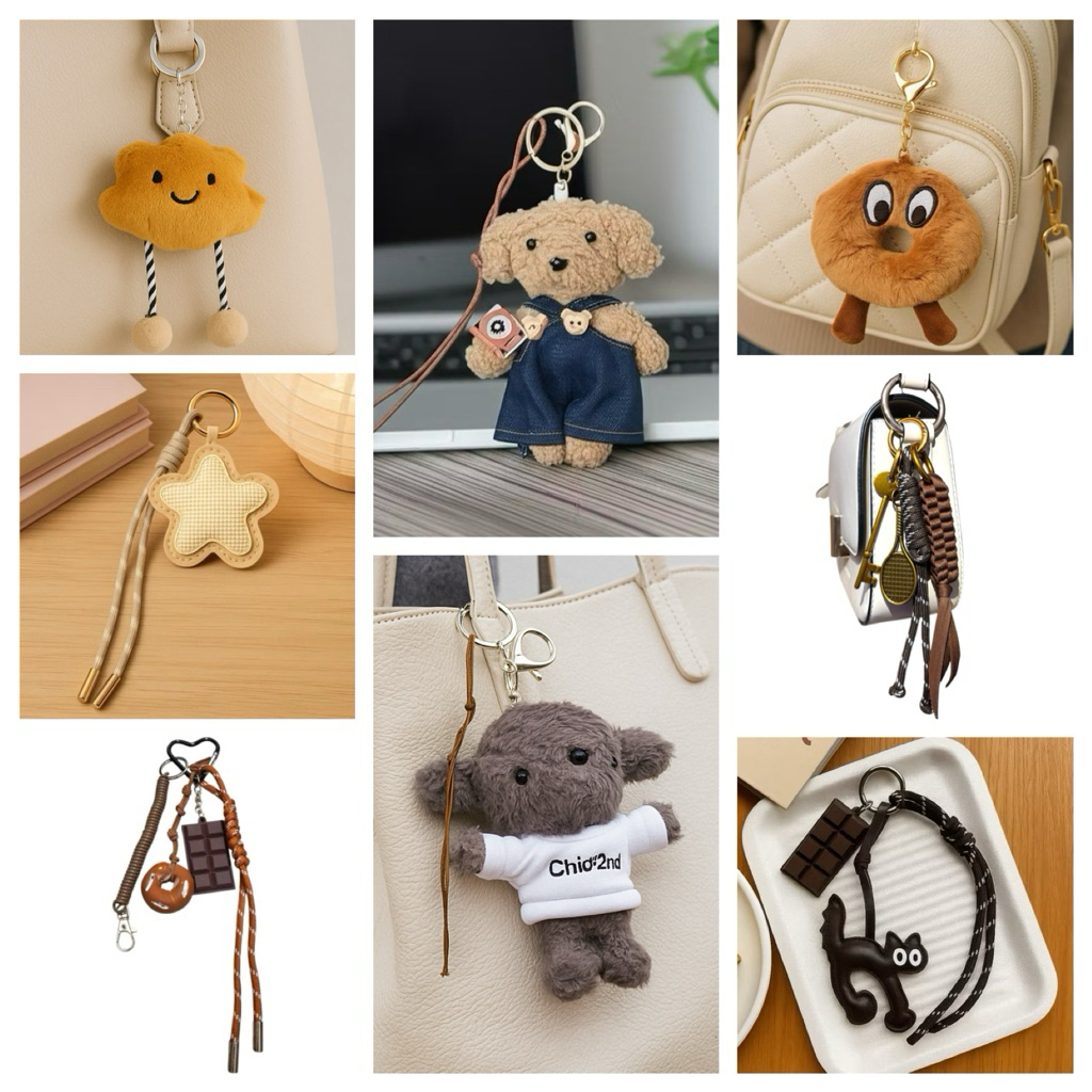 Jual Bagcharm | Keychain Aestethic Gantungan Tas / Gantungan kunci ...