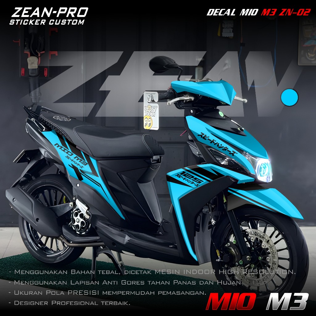 Jual (PROMO COD) TERBARU Decal Sticker Yamaha Mio M3 125 Full body ...