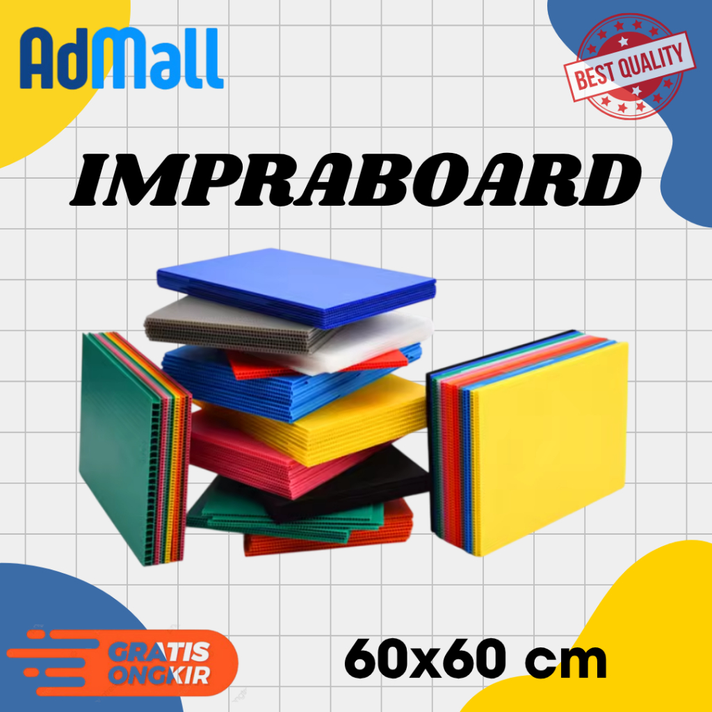 Jual Impraboard 60x60 cm / Infraboard / Corrugated Board / Impraboard ...
