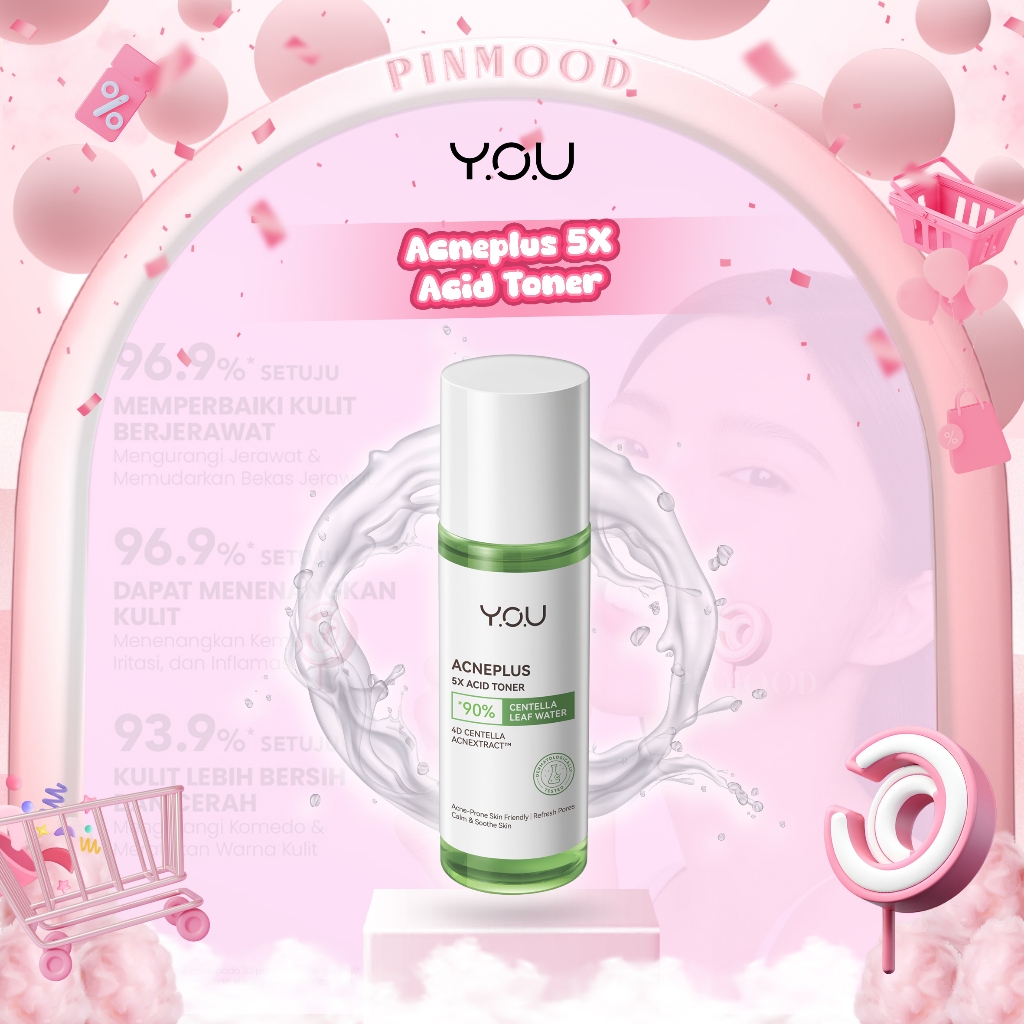 Jual Y.O.U - ACNEPLUS 5X ACID TONER ( 80 ml ) - Toner Wajah Atasi ...