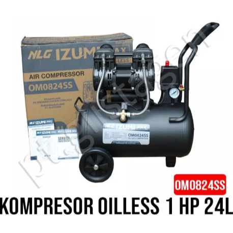 Jual Izumi Max Kompresor Oilles 1HP 24L OM0824SS Super Speed Compressor ...