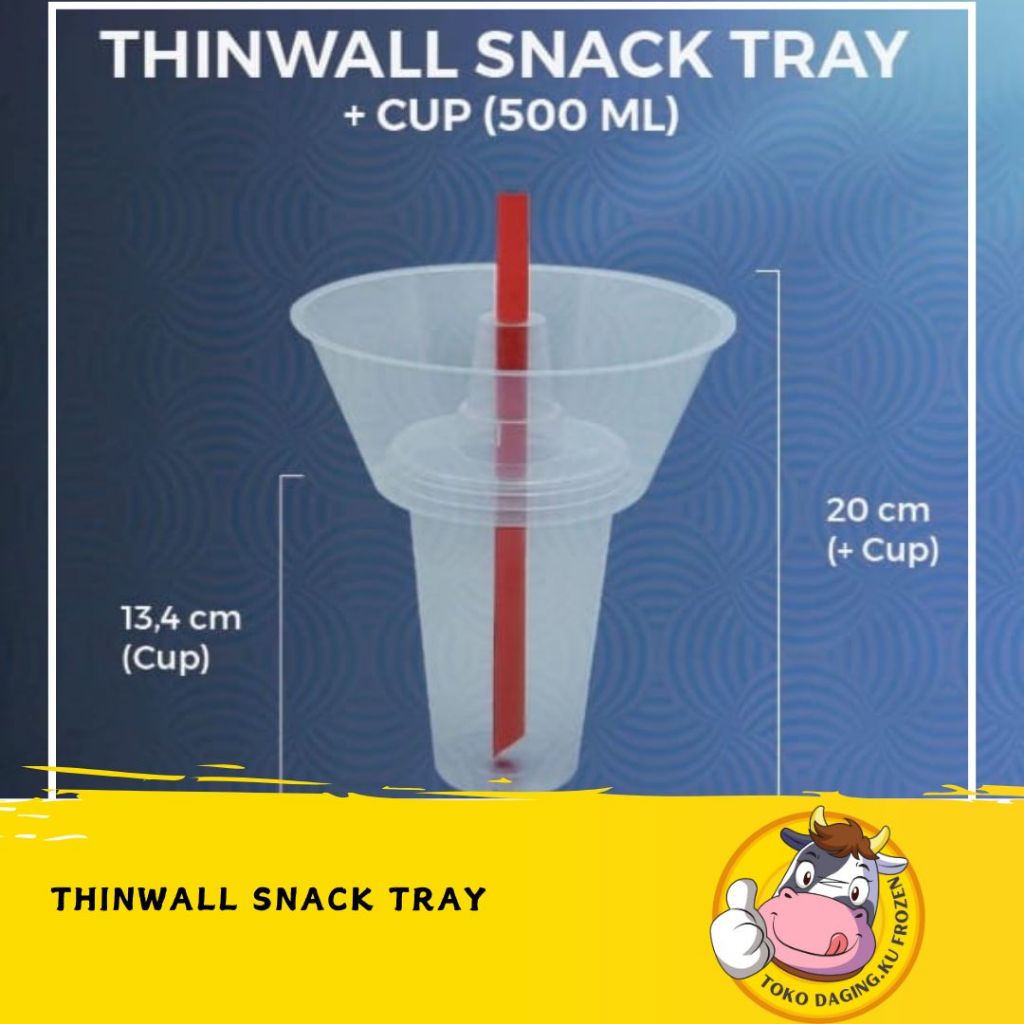 Jual THINWALL SNACK TRY 500ML (GELAS & MANGKUK PLASTIK) | Shopee Indonesia