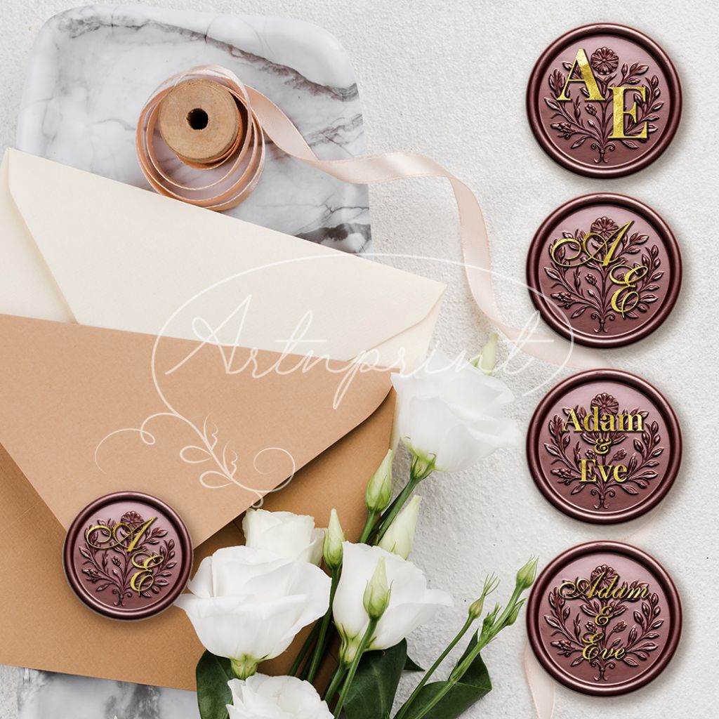 Jual (120pcs) STIKER 2D MOTIF WAX SEAL SEGEL SURAT CUSTOM | UNDANGAN ...