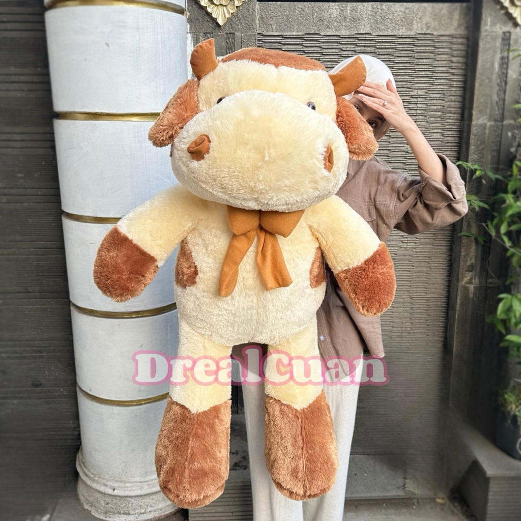 Jual Boneka Hewan Sapi cow Berdiri Duduk Standing Super Besar Jumbo 1 ...
