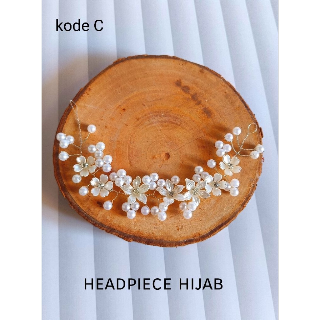 Jual Headpiece hijab/hiasan kepala (style C) | Shopee Indonesia