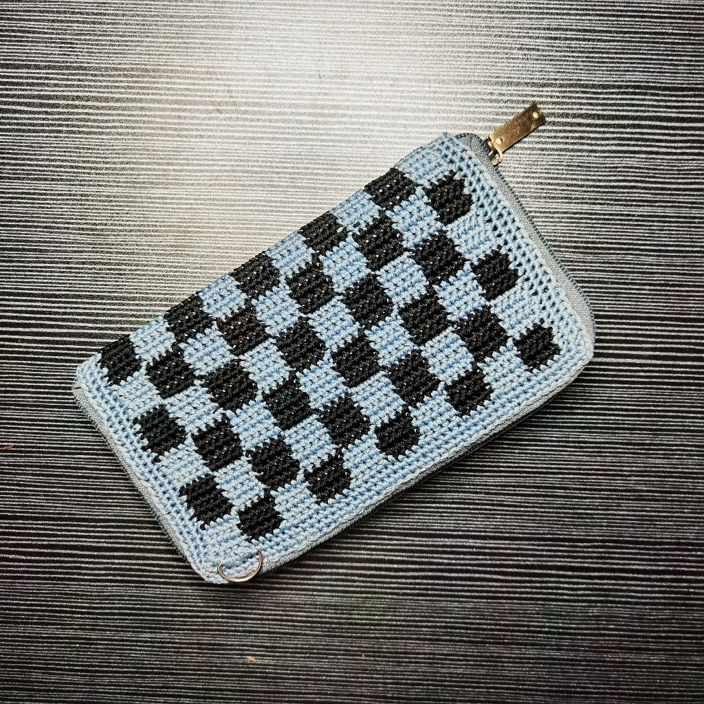 Jual Dompet Crochet Checkerboard Handmade by Rekana | Shopee Indonesia