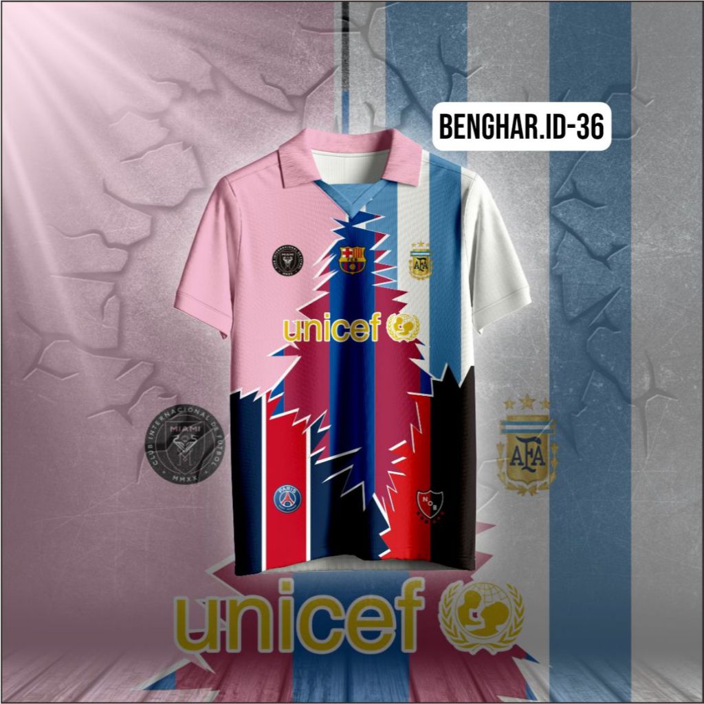 Jual Jersey Patchwork Kolase Klub Eropa & Timnas Argentina Unicef ...