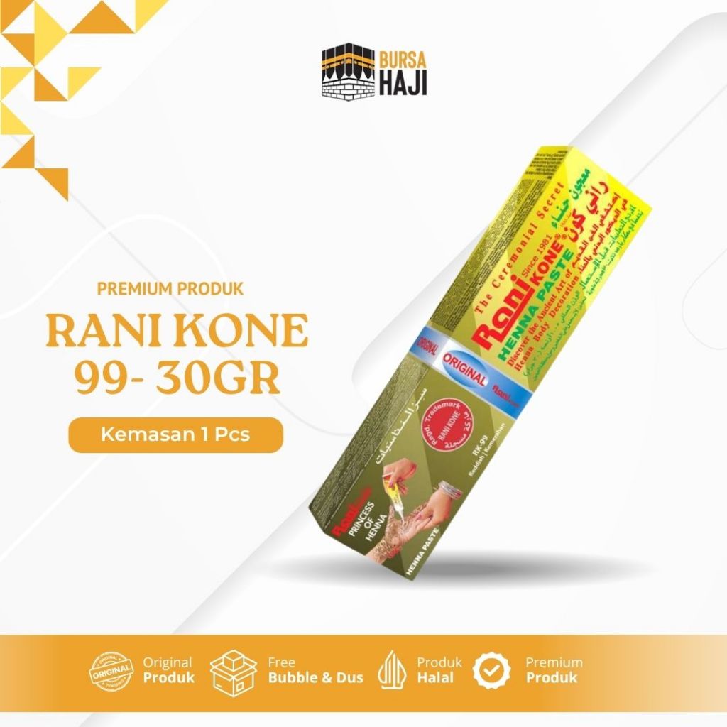 Jual Heena/Henna Kutek Kuku Rani Cone India Herbal Multifungsi Aman ...