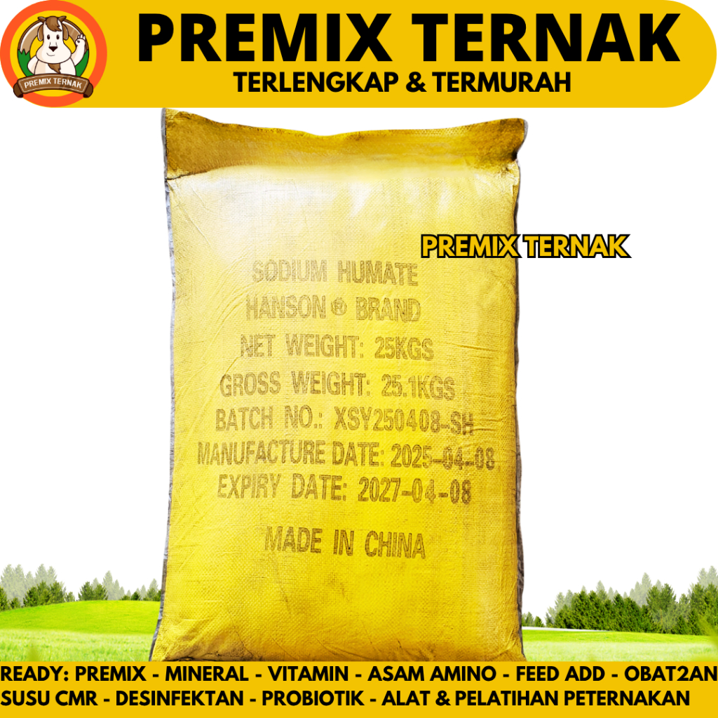Jual ASAM HUMAT 25 KG 85% HANSON (1 SAK KUNING) - Sodium Humate 25 kg Humic Acid Humid Acid ...