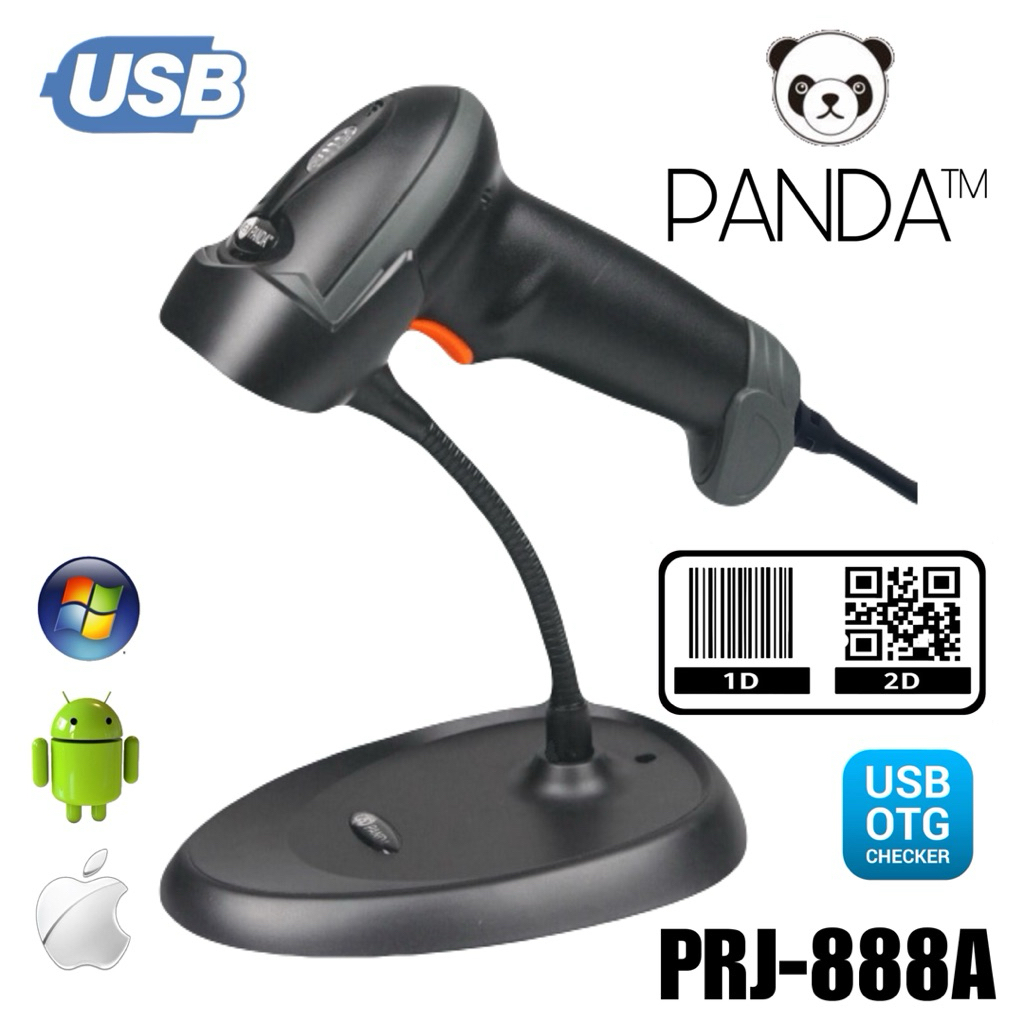 Jual BARCODE SCANNER 2D/1D PANDA PRJ-888A (QR CODE-MAXICODE-DATA MATRIX ...