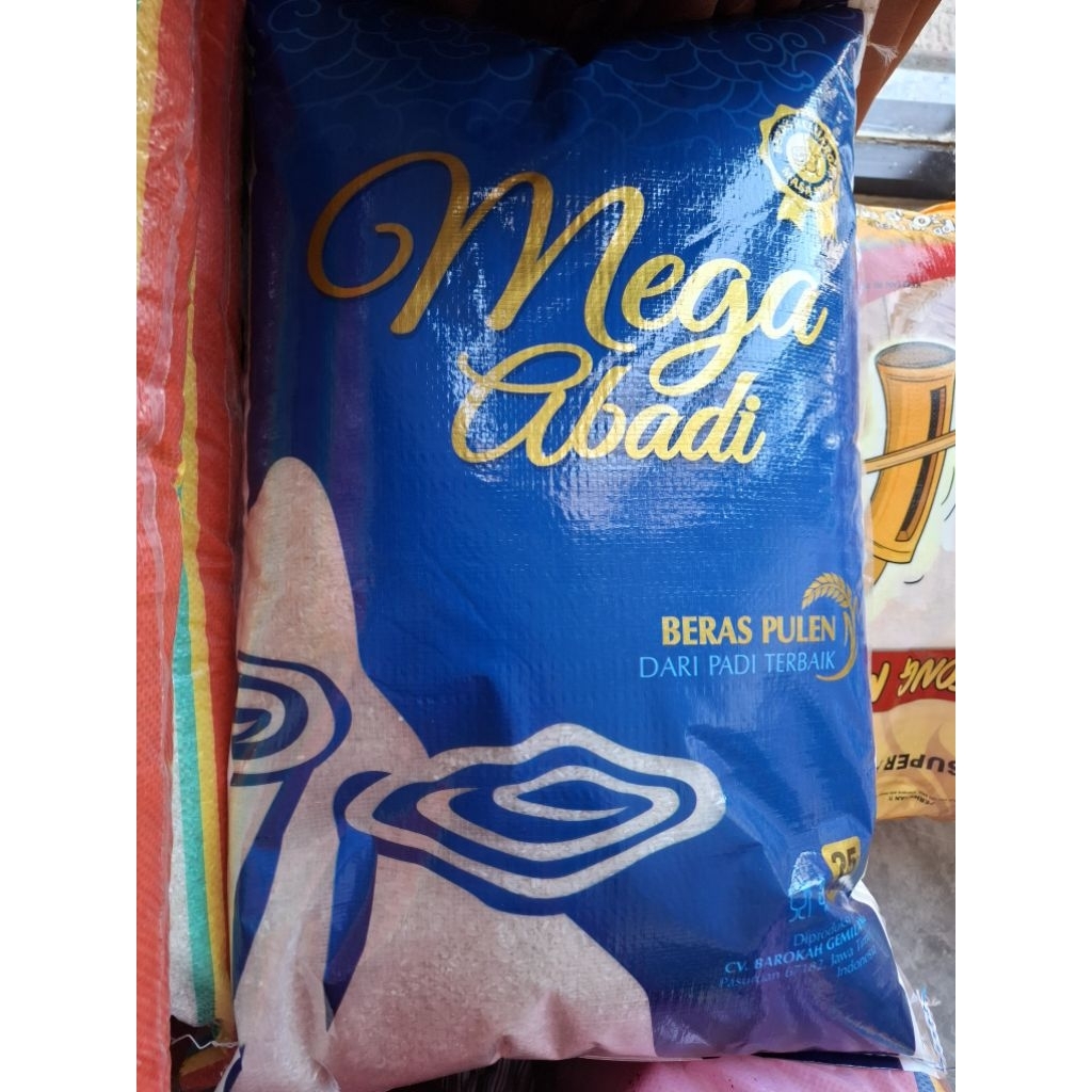 Jual BERAS MEGA ABADI PREMIUM KEMASAN 25KG | Shopee Indonesia