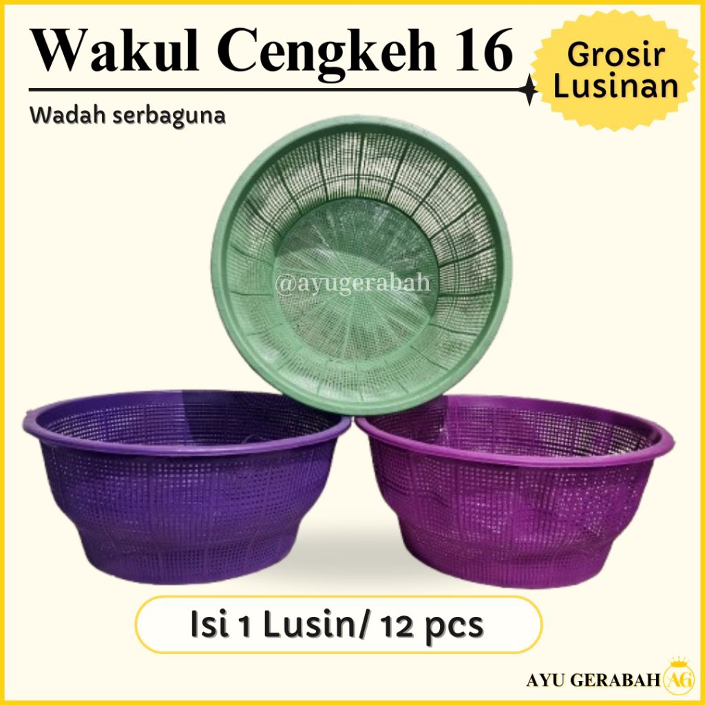 Jual (12 pcs) WAKUL CENGKEH 16/ WAKUL NASI/ WAKUL JARING/ BESEK HAJATAN ...