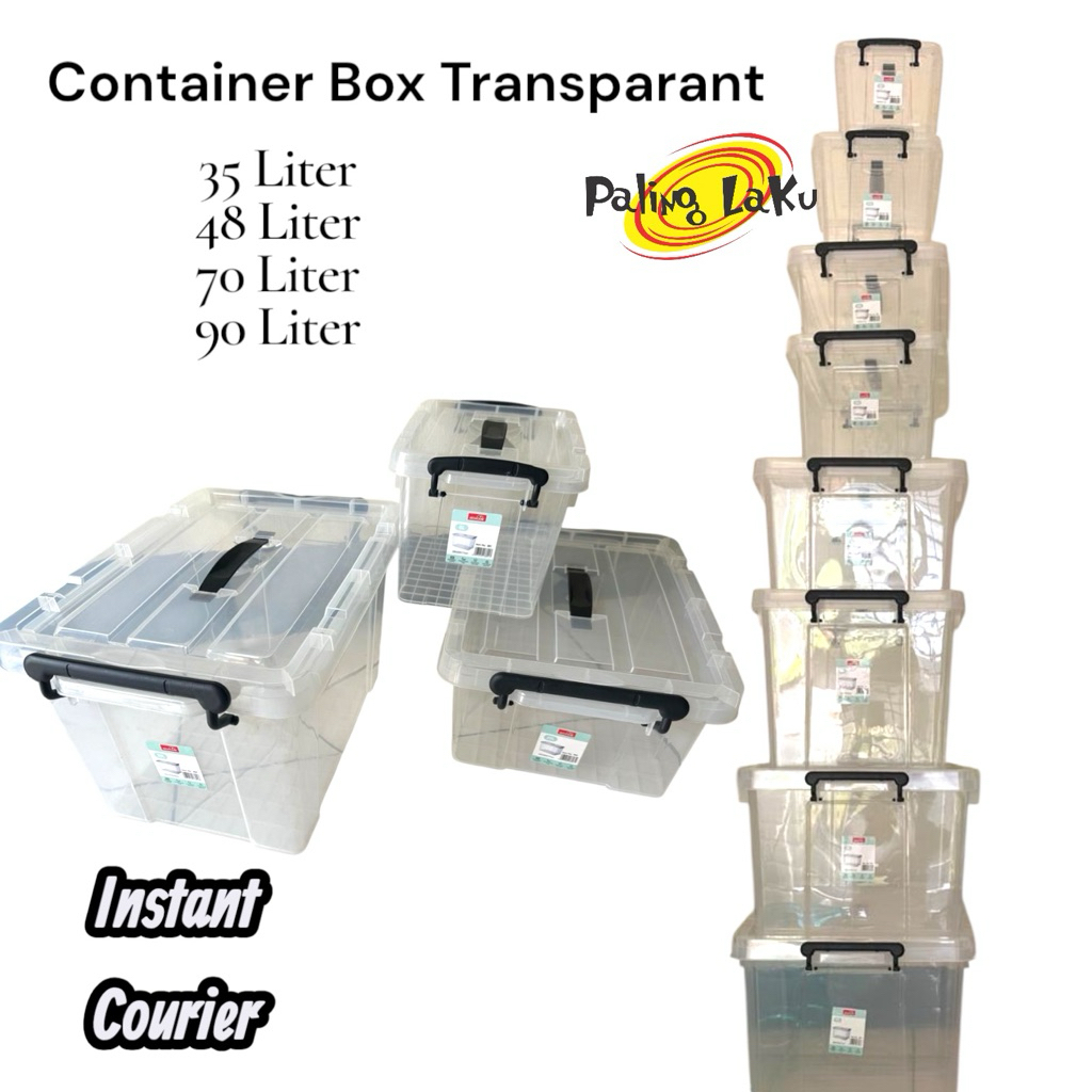 Jual Container Box Transparant / Kotak Serbaguna 35 Liter, 48 Liter, 70 ...