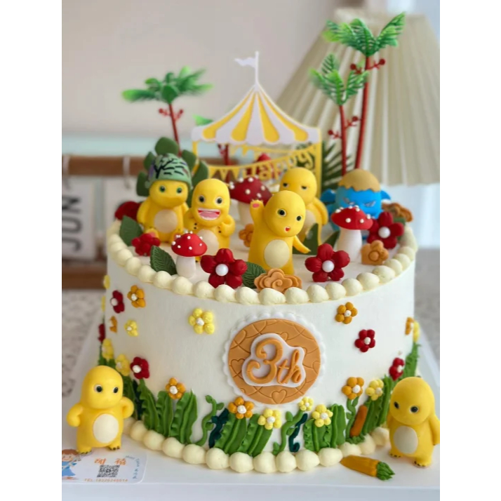 Jual (1 SET ISI 5PCS) CAKE TOPPER TEMA NAILONG BAHAN PLASTIK hiasan ...