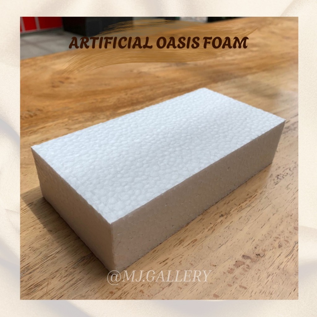 Jual FOAM KERING FOAM BASAH STEROFOAM PUTIH BUSA ELASTIS BUNGA dekorasi ...