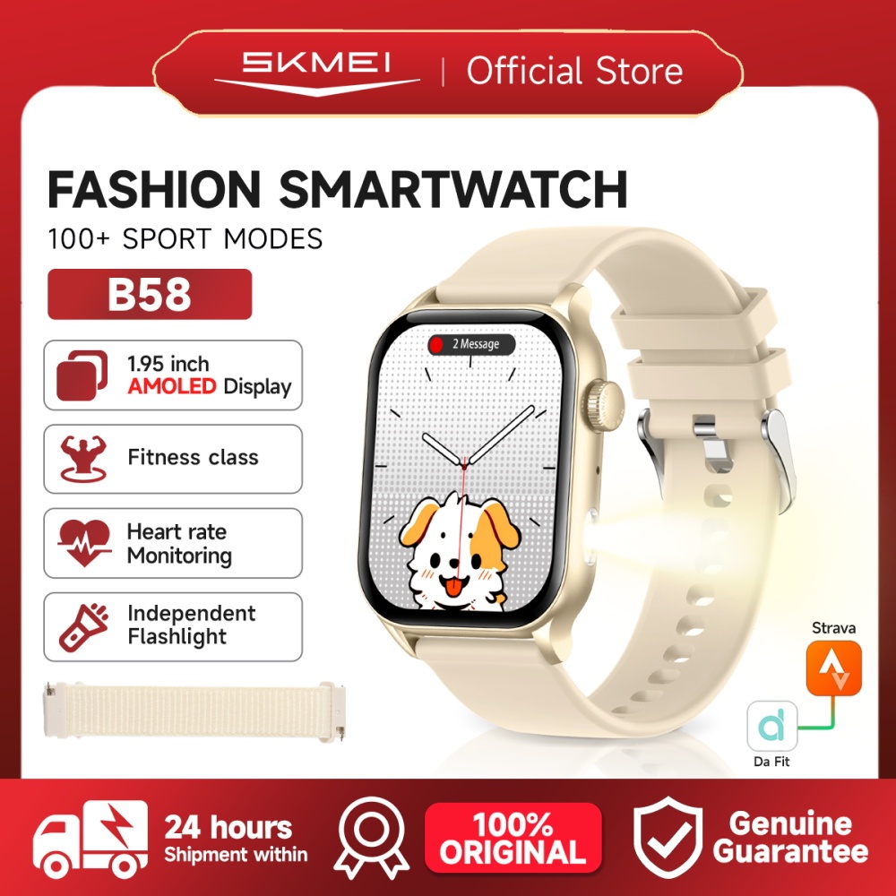 Jual SKMEI B58 B58 Smartwatch 1.95inci Amoled Touchscreen support ...