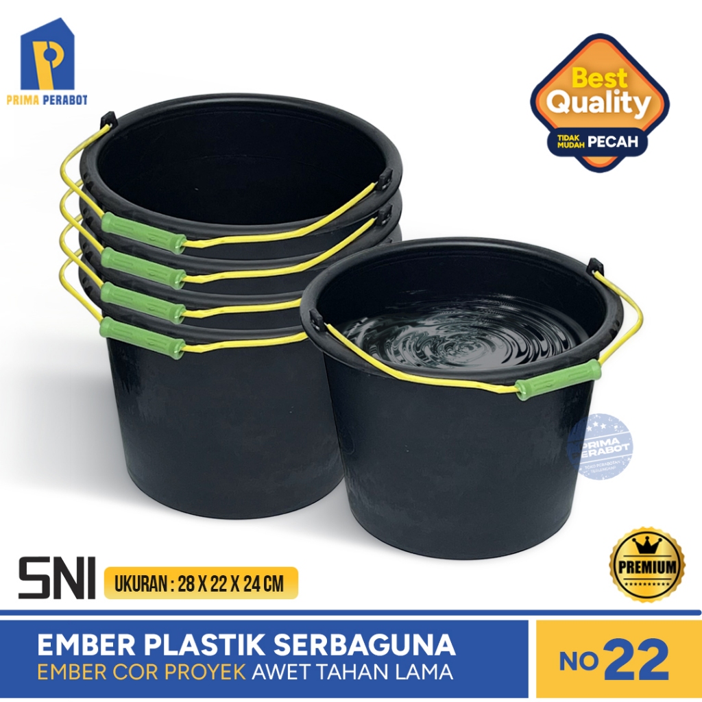 Jual Ember Plastik Hitam Ember Cor Proyek Cor 22 | Shopee Indonesia