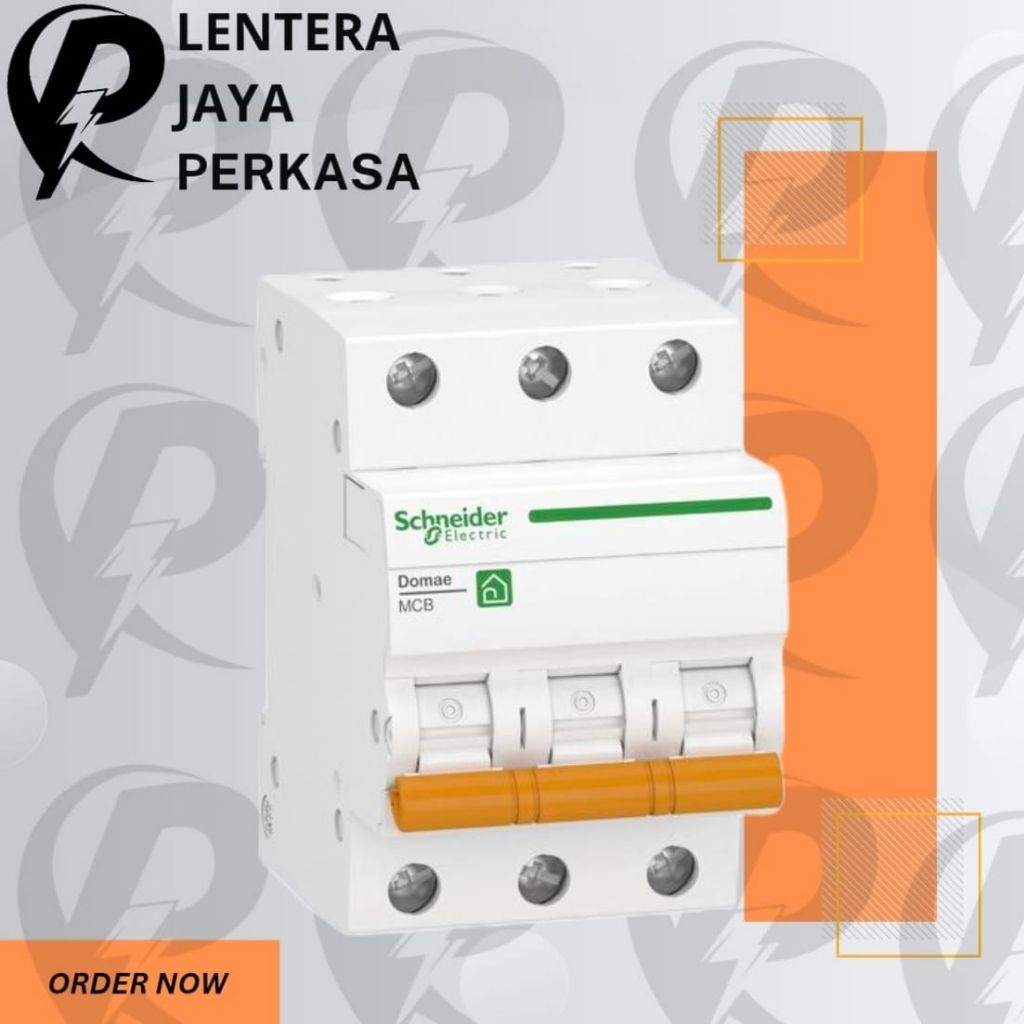 Jual MCB DOMAE SCHNIEDER 6KA 3PHASE 6A 10A 16A 20A 25A 32A 40A 50A 63A 3P | Shopee Indonesia