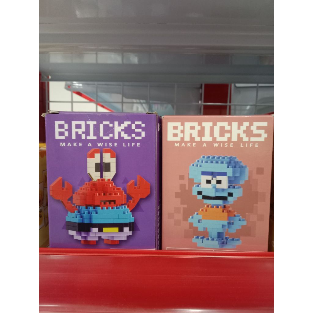 Jual LEGO BRICKS BALOK SUSUN KARAKTER TUAN CRABS DAN SQUIDWARD ...